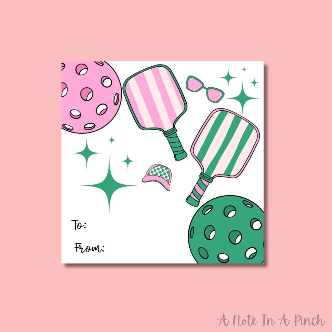 Pickleball, Gift Tags, Printable, Instant Download, Pickleball Gift ...