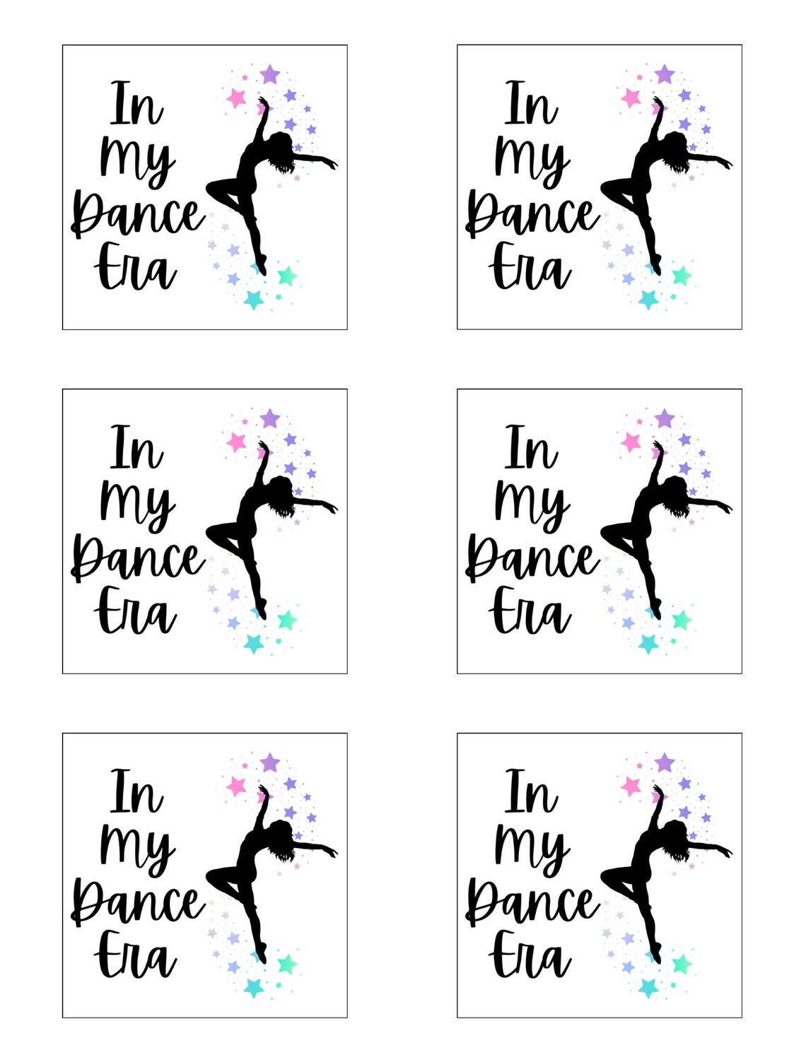 Dance Season, Gift Tags, Printable, Instant Download, Dancer, Dance ...