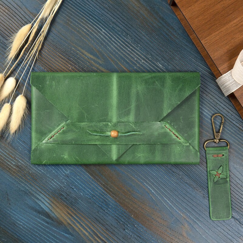 Green Leather - Etsy