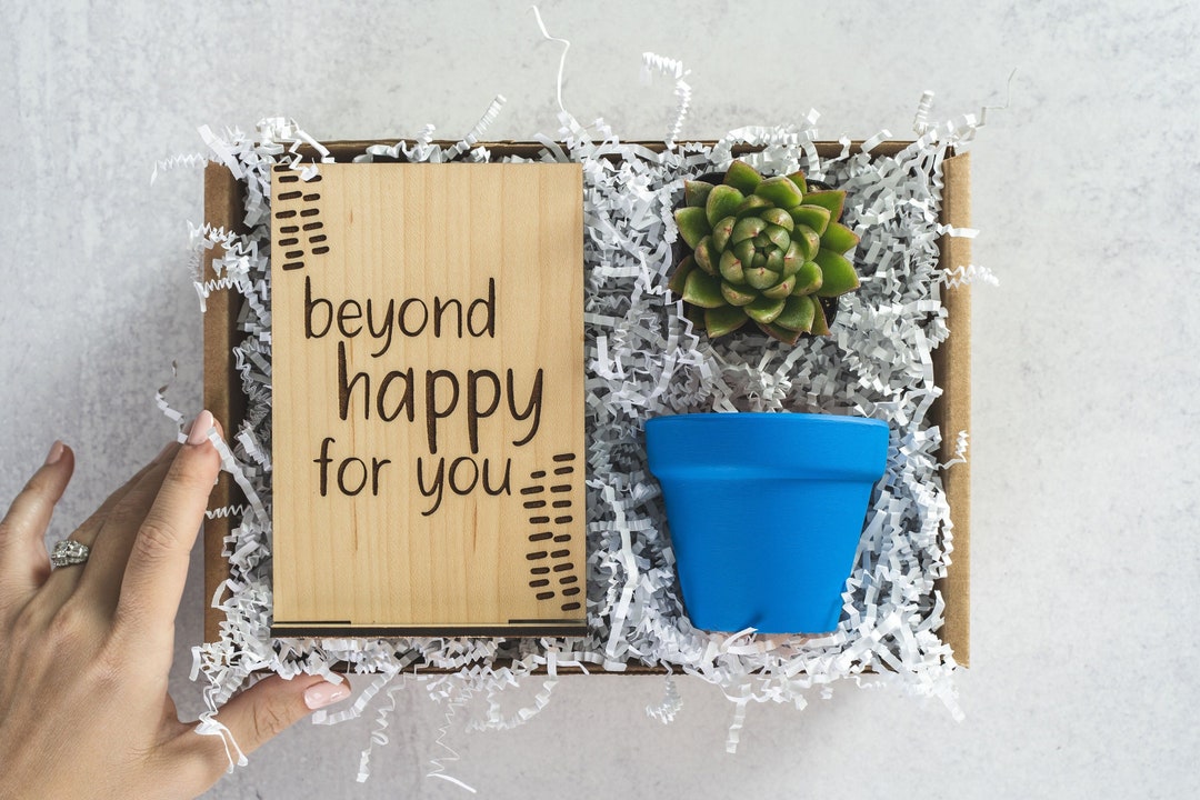 Congratulation Retirement Gifts for Women, Succulent Plant Gift Box ...