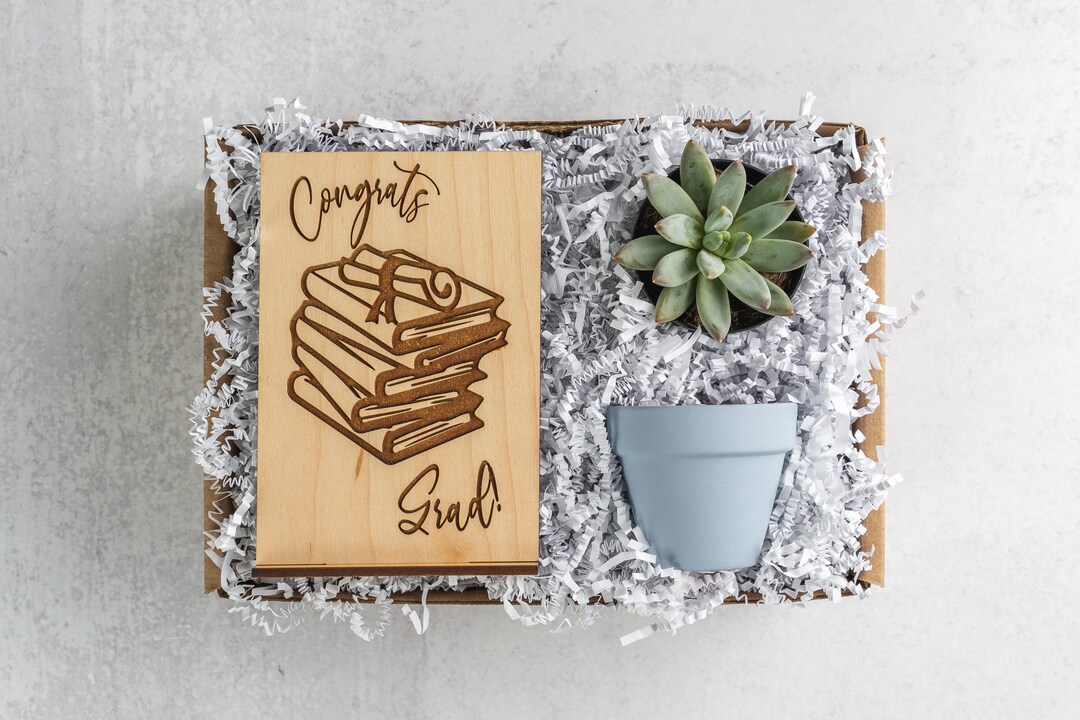 Congrats Grad Succulent Gift Box for Sister, Congratulations College ...
