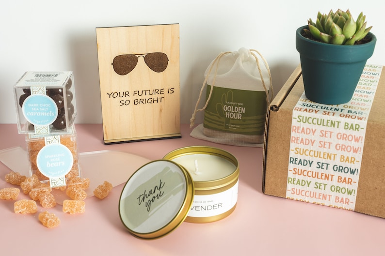 Next Chapter, Succulent Gift Box, Wood Card, New Job Gift, Boss Babe ...