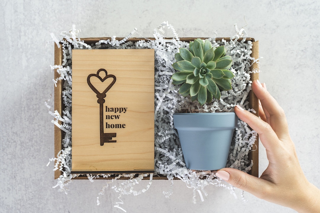 Realtor Housewarming Gift for Client, Happy New Home Succulent Gift Box ...