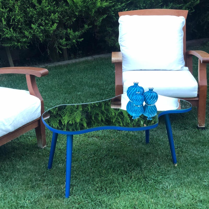 Blue Coffee Table - Etsy