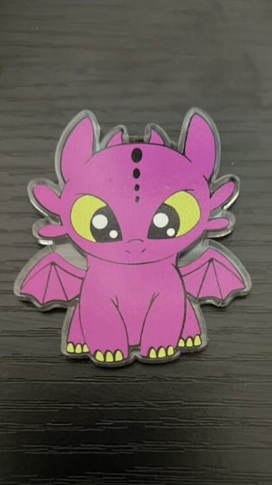 Toothless Dragon Badge Reel/dragon Badge Reel/ Nurse Badge - Etsy