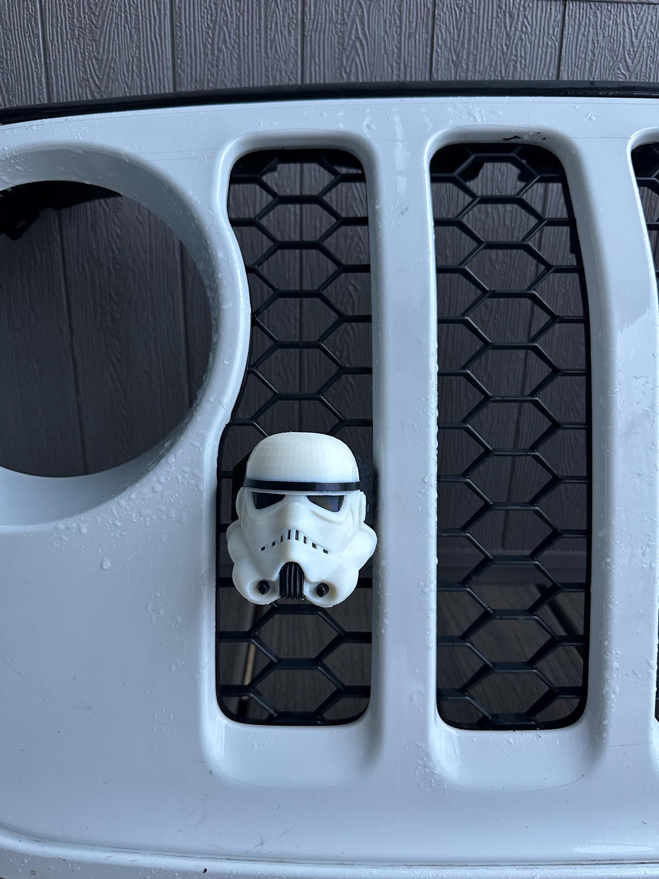 Star Wars Jeep Grille Badge Mini Storm Trooper Helmet Emblem Decoration ...