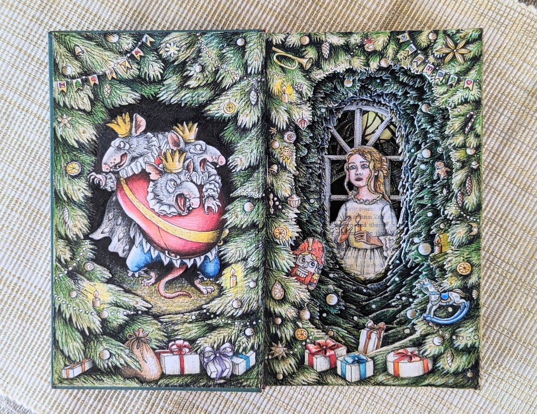 Nutcracker and the Mouse King Tunnel Book, Gildet, Pop-up, Paper Diorama, Altered Book, Book Art ...