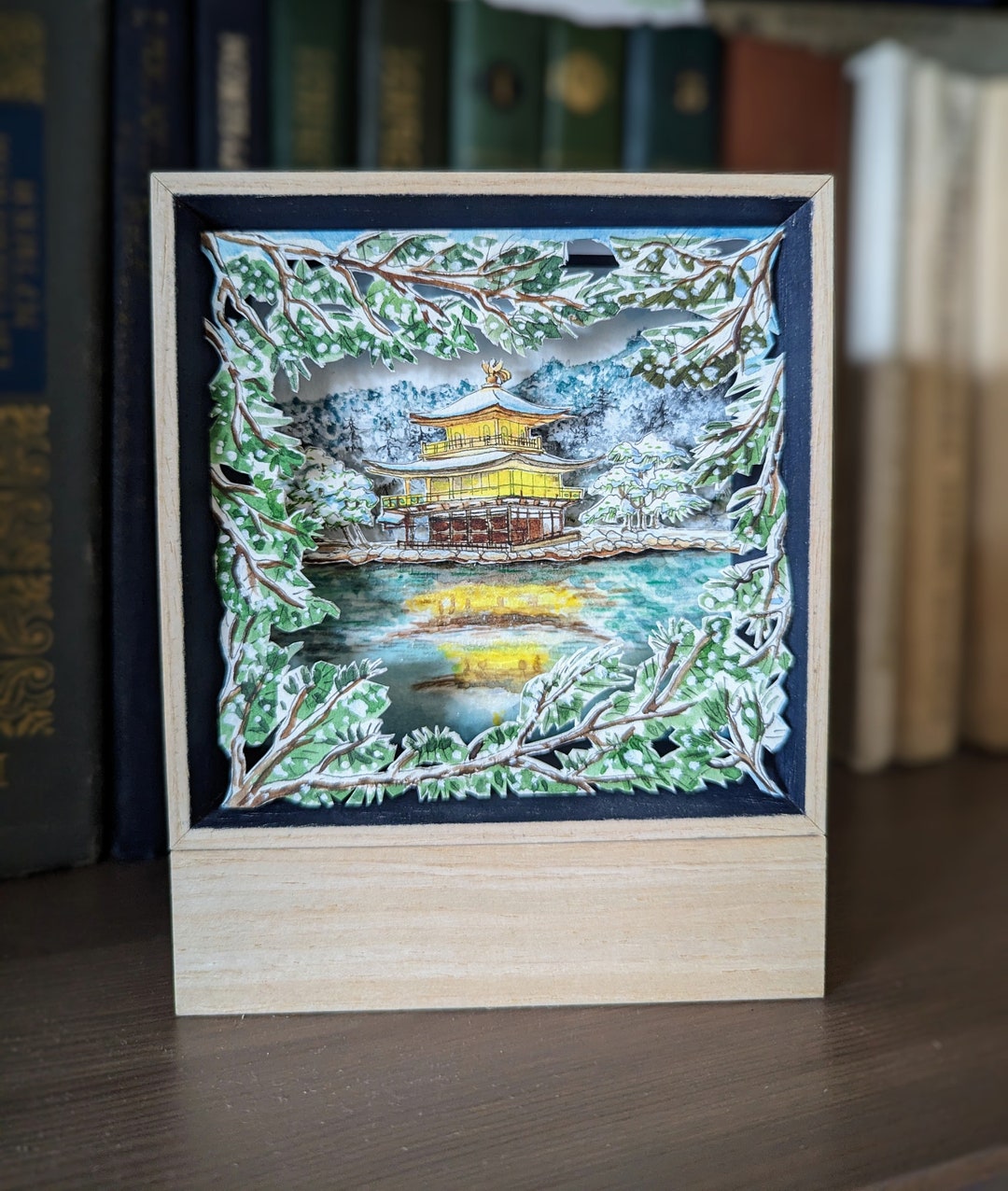Exquisite Japanese Temple Paper Diorama Original 3D Watercolor ...