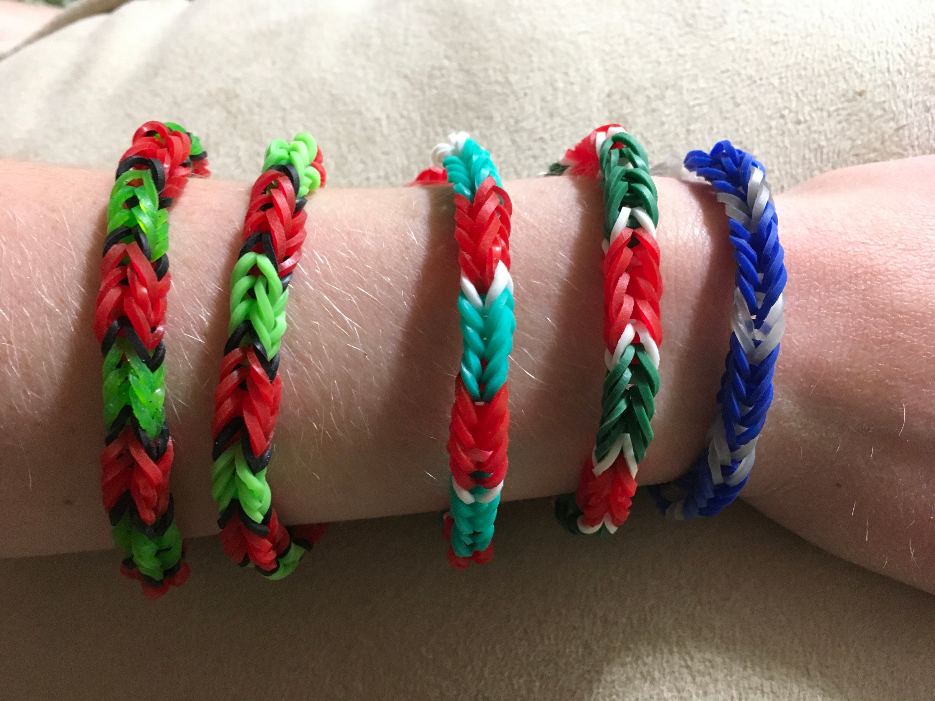Colorful, Rubber Band, Friendship Bracelets - Etsy