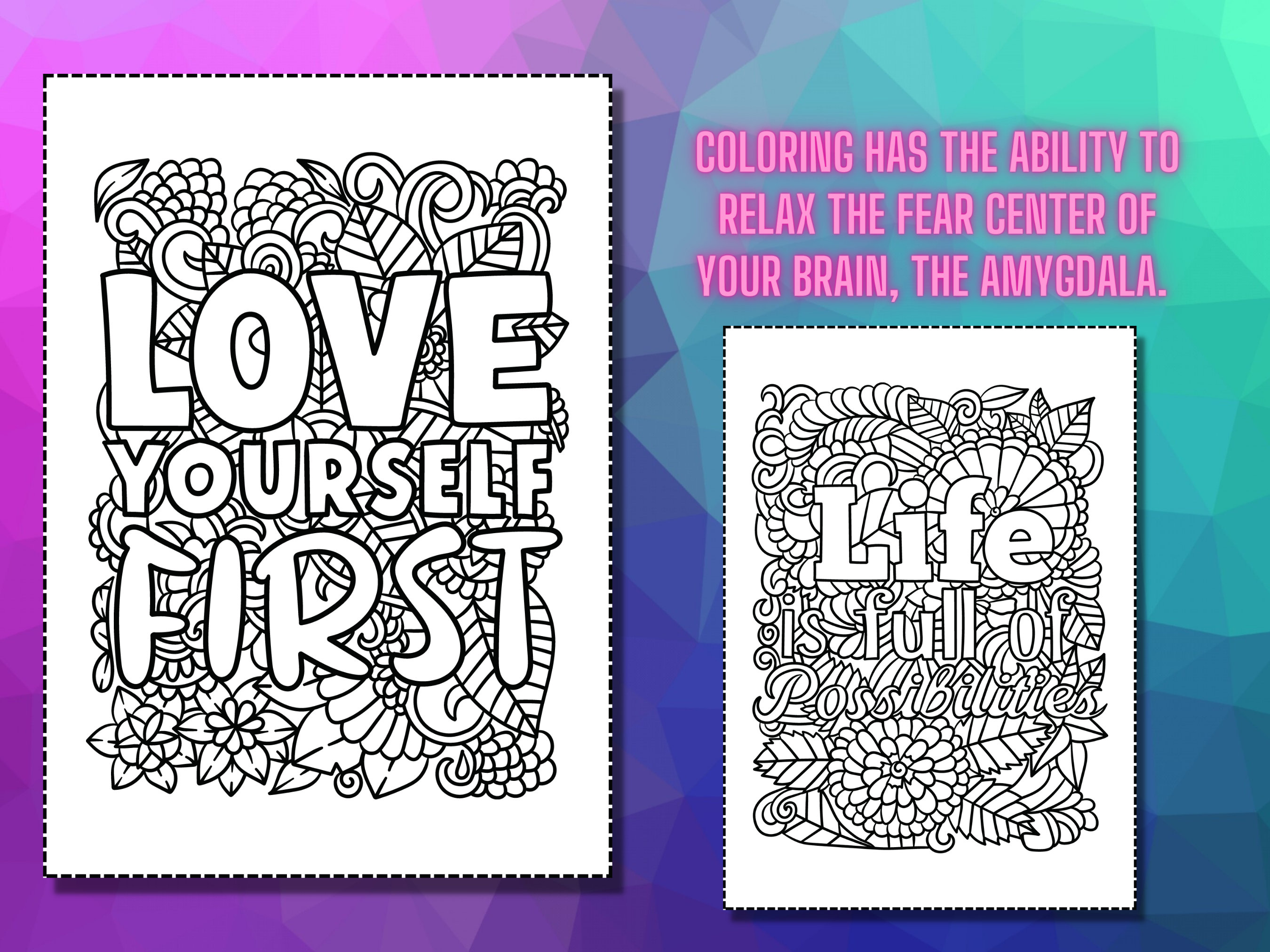Adult Colouring Pages Printable - Anxiety Colouring Pages With ...