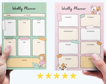 Cute Daily Planner Printable Printable Planner, Planner Set, Instant ...