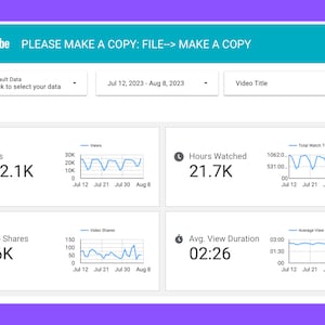 Engaging Youtube Channel Report Template: Boost Your Channel's Growth ...