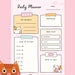 Cute Daily Planner Printable - Printable Planner, Planner Set, Instant ...