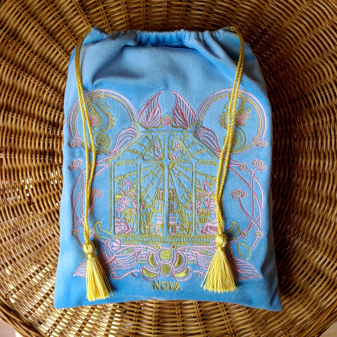 Light Blue Velvet Fabric Book Pouch - Etsy
