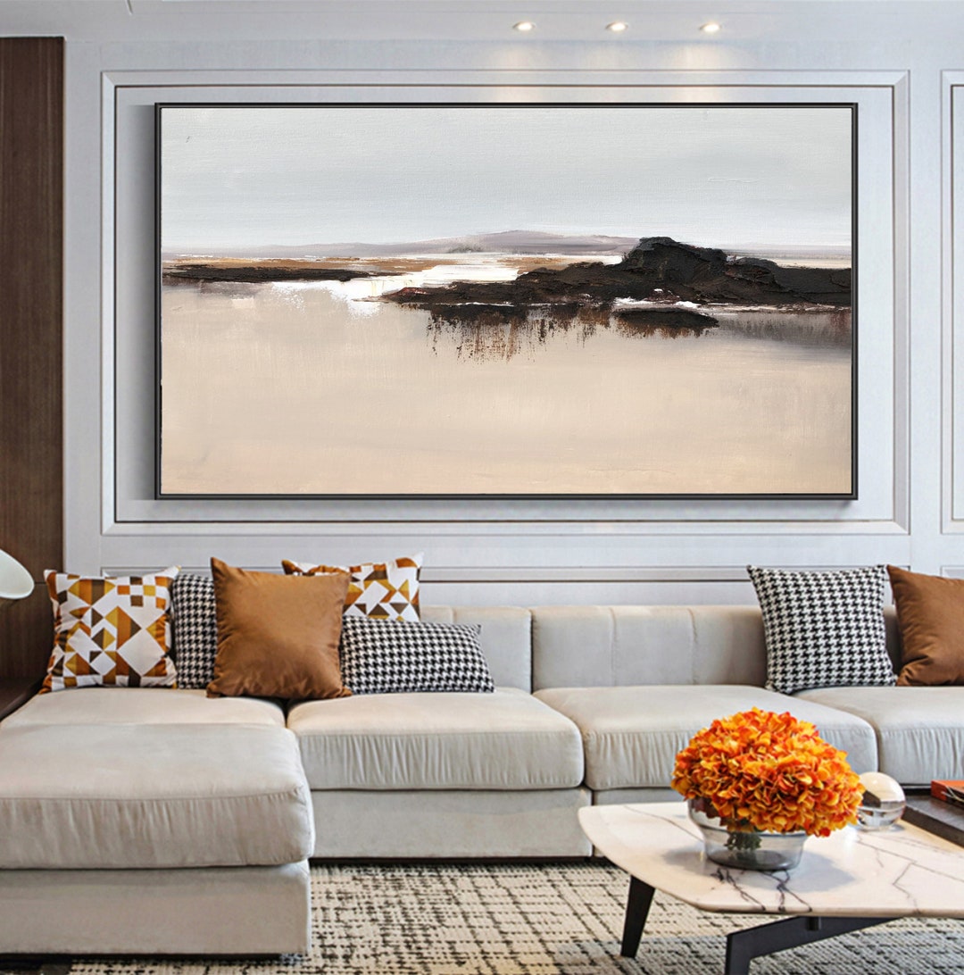 Beige Wabi-sabi Wall Art Beige Abstract Art Beige Wall Art Beige ...