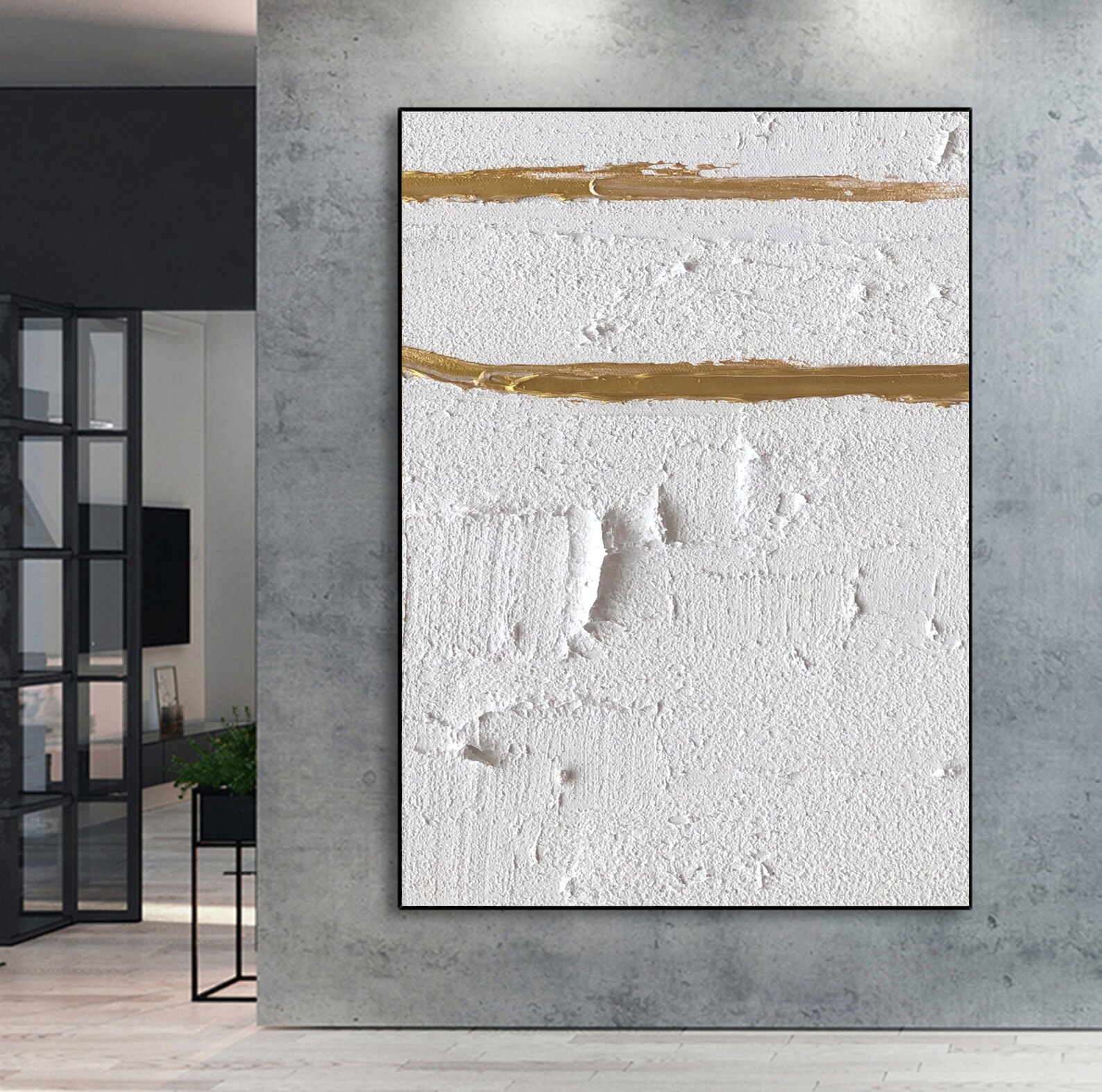 Large Gold Painting on Canvas Gold Texture Painting Gold - Etsy