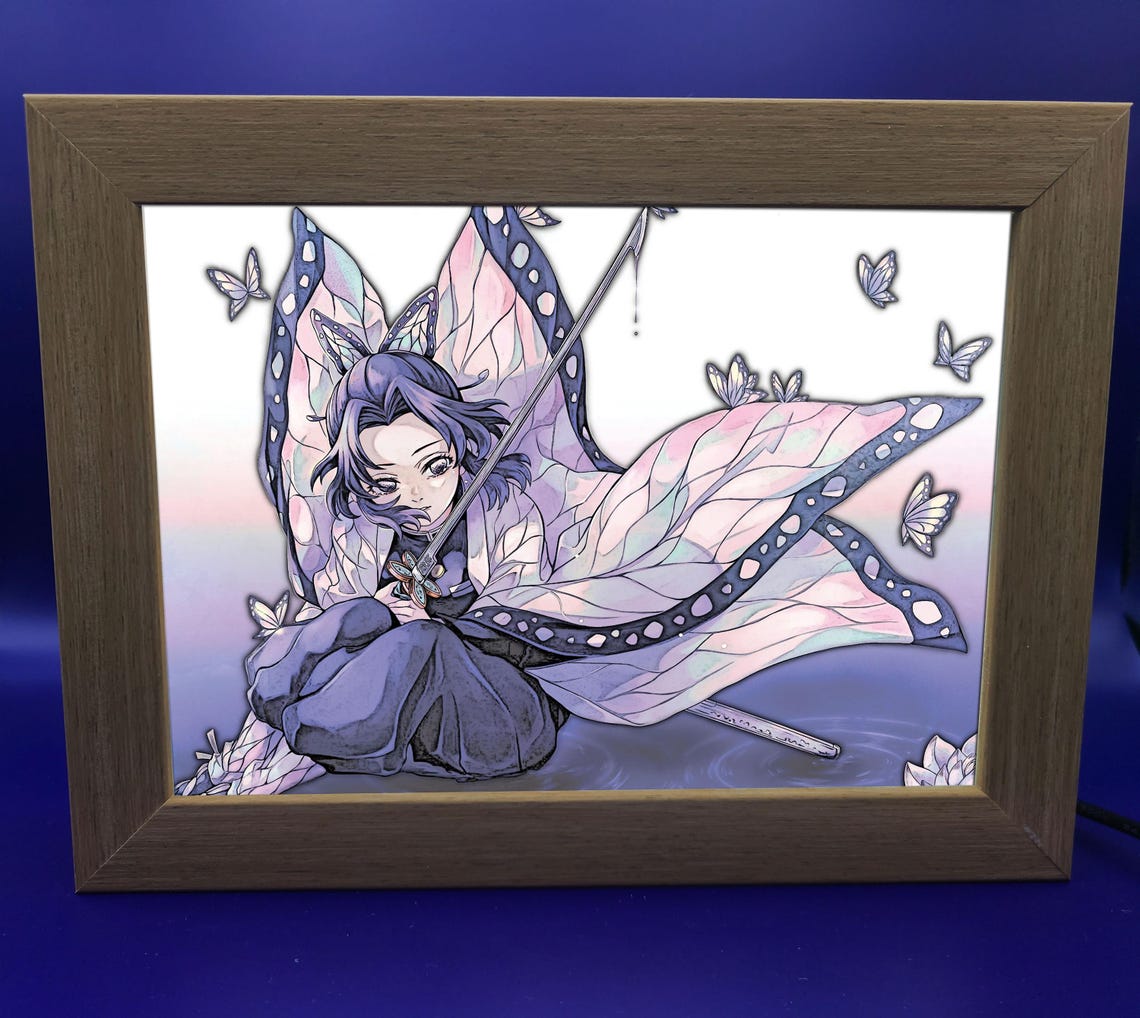 Shinobu Themed Light Painting - Etsy