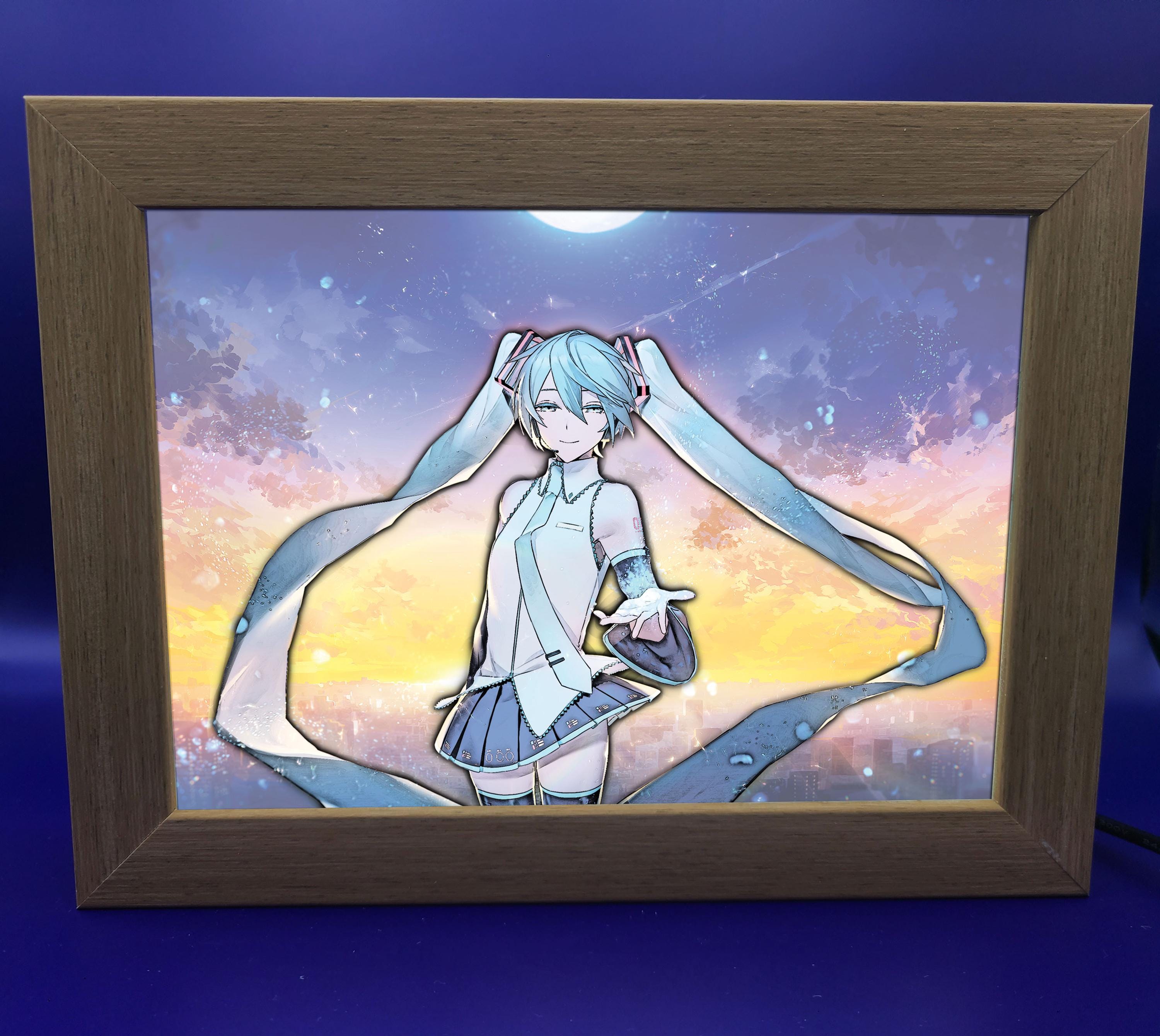 Hatsune Miku Themed Light Painting - Etsy