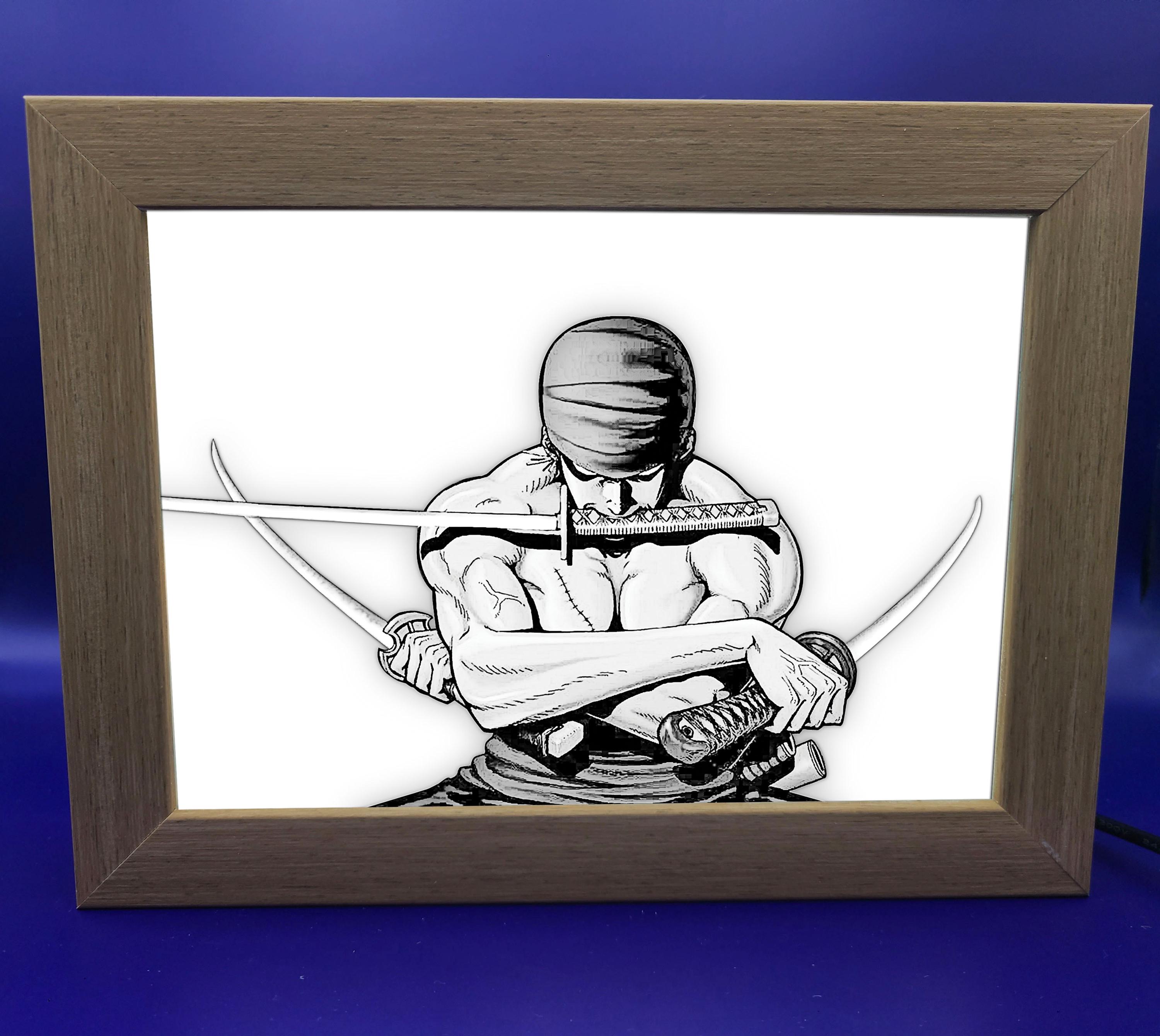 Roronoa Zoro Themed Light Painting - Etsy