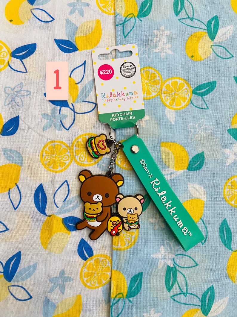 Rilakkuma Keychains: Happy Picnic Set - Etsy