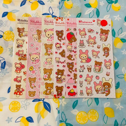 Daiso Rilakkuma Sticker Sheet - Etsy