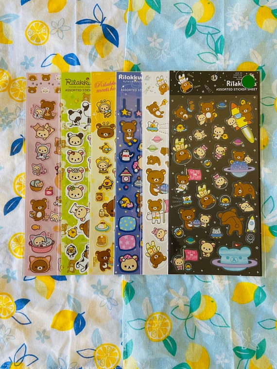 Rilakkuma Assorted Sticker Sheet: Set Three - Etsy