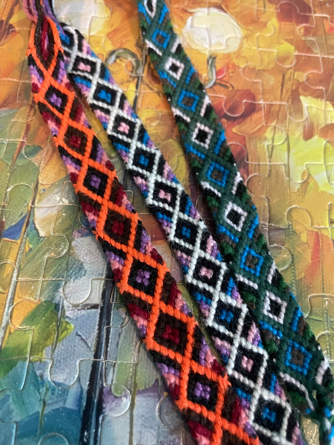 Custom Diamond Pattern Friendship Bracelet - Etsy