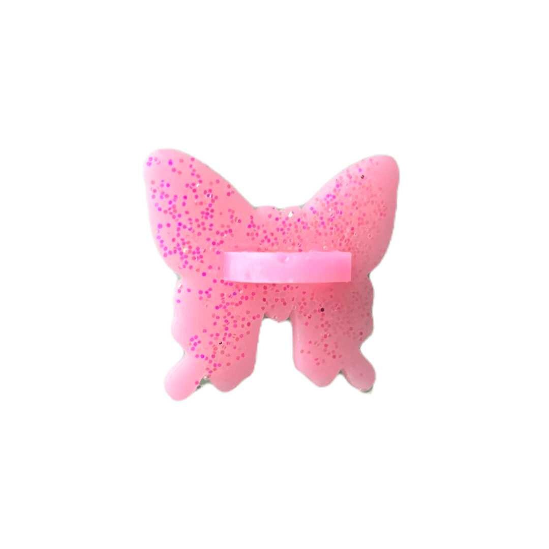 Pink Glitter Butterfly Hook - Etsy