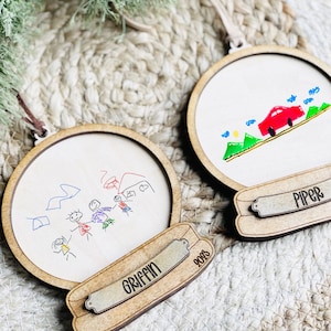 Personalized Child DIY Drawing Ornament | Keepsake Ornament | Child ...