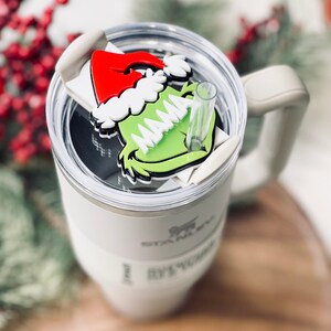 Grinch Stanley Tumbler Name Plate Christmas Name Stanley Name Topper 30 ...