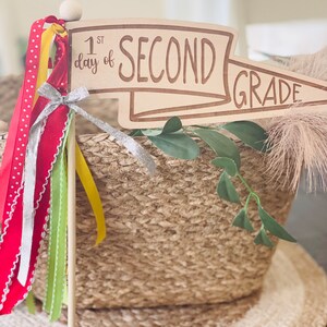 Back to School Pennant Flag | First Day of School Pennant Flag | Kids ...