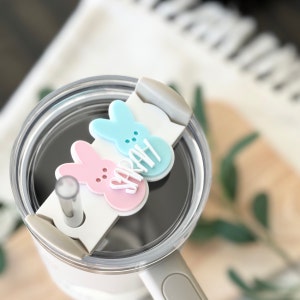 Easter Bunny Stanley Peep Quencher 30oz H2.0 Tumbler Plate Topper ...