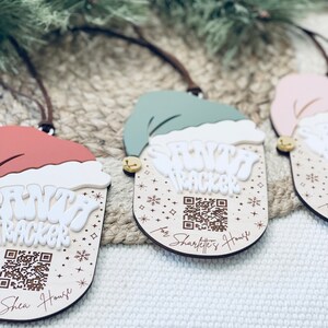 Personalized Santa Tracker Ornament | Santa Games | QR Code Santa ...
