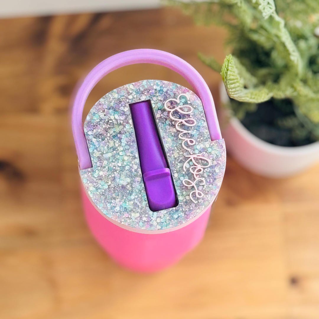 Personalized Acrylic Tumbler Topper: 32oz Hydro Sport Jug Name Tag - Etsy