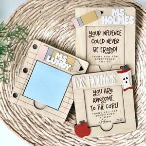 Teacher Post It Note Holder Teacher Appreciation Gift Teacher Gift ...