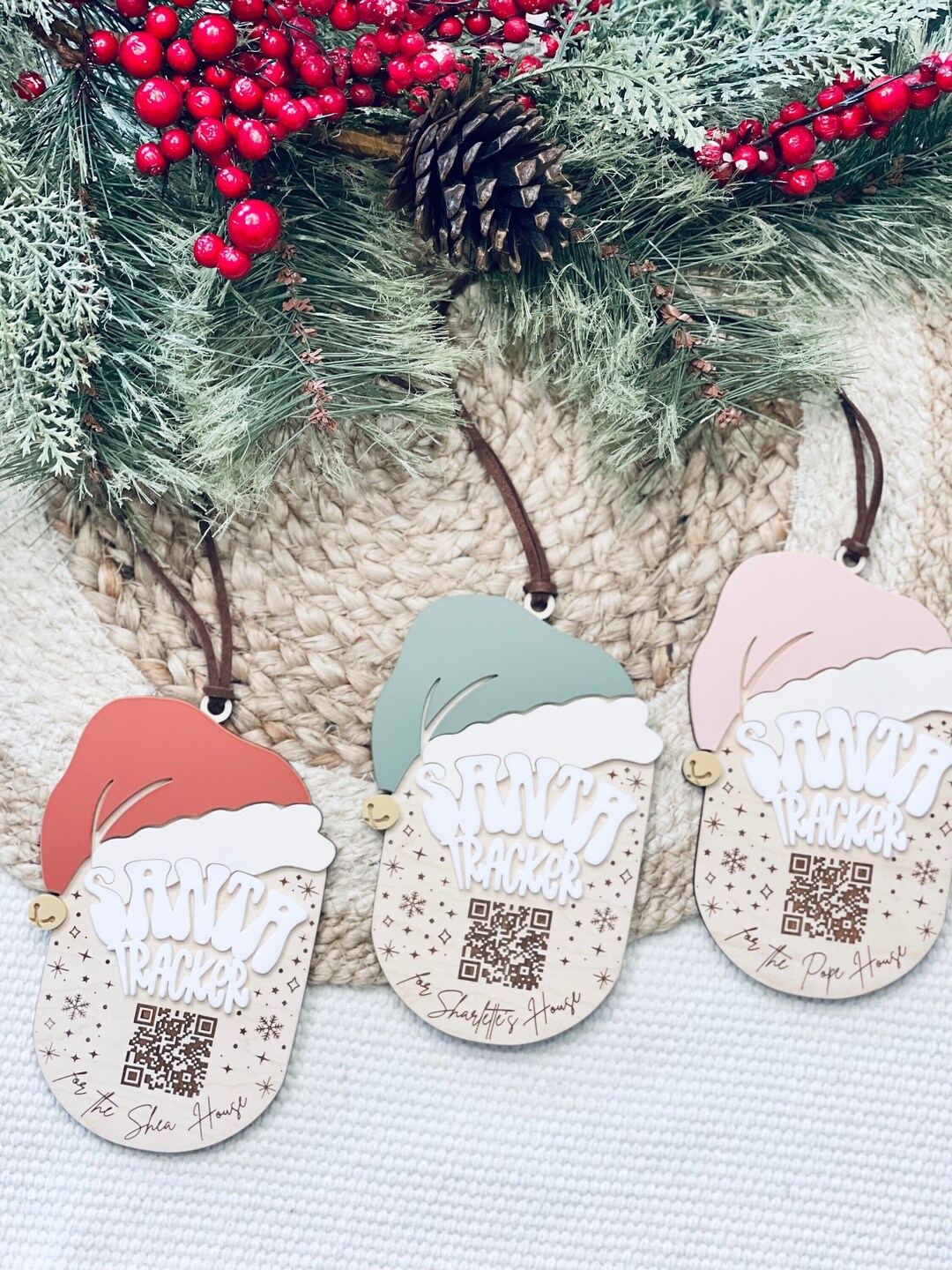 Personalized Santa Tracker Ornament | Santa Games | QR Code Santa ...