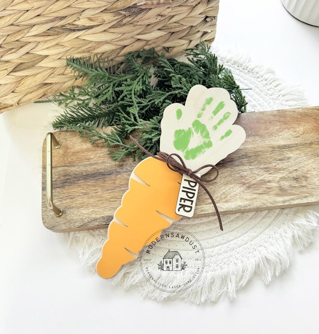 Easter Carrot Handprint | Kids Easter Craft | Keepsake | Kids DIY ...