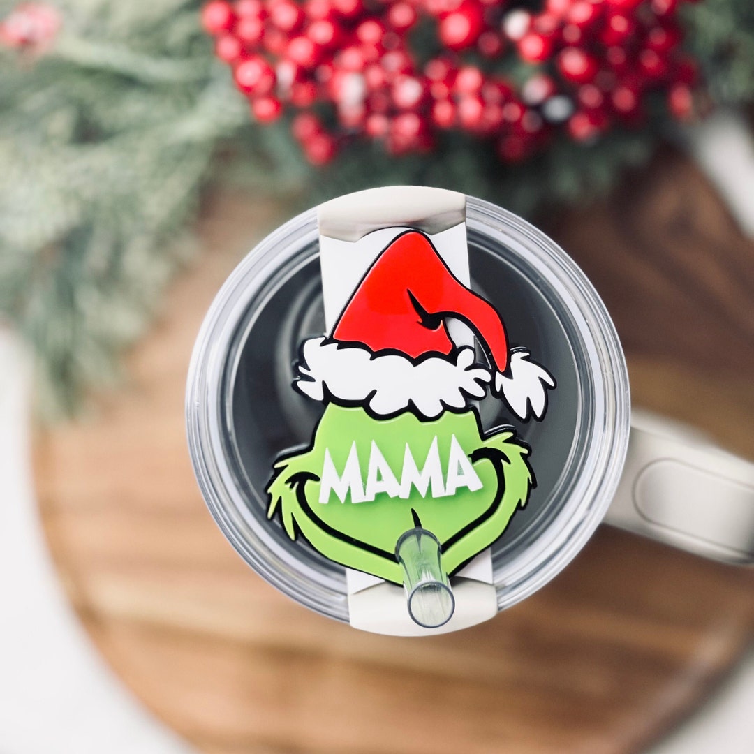 Grinch Stanley Tumbler Name Plate Christmas Name Stanley Name Topper 40 ...