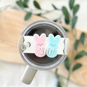 Easter Bunny Stanley Peep Quencher 30oz H2.0 Tumbler Plate Topper ...