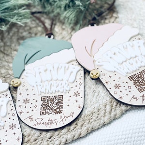 Personalized Santa Tracker Ornament | Santa Games | QR Code Santa ...