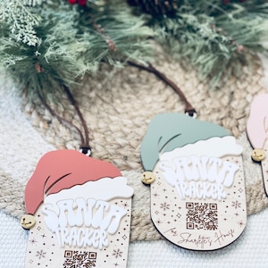 Personalized Santa Tracker Ornament | Santa Games | QR Code Santa ...
