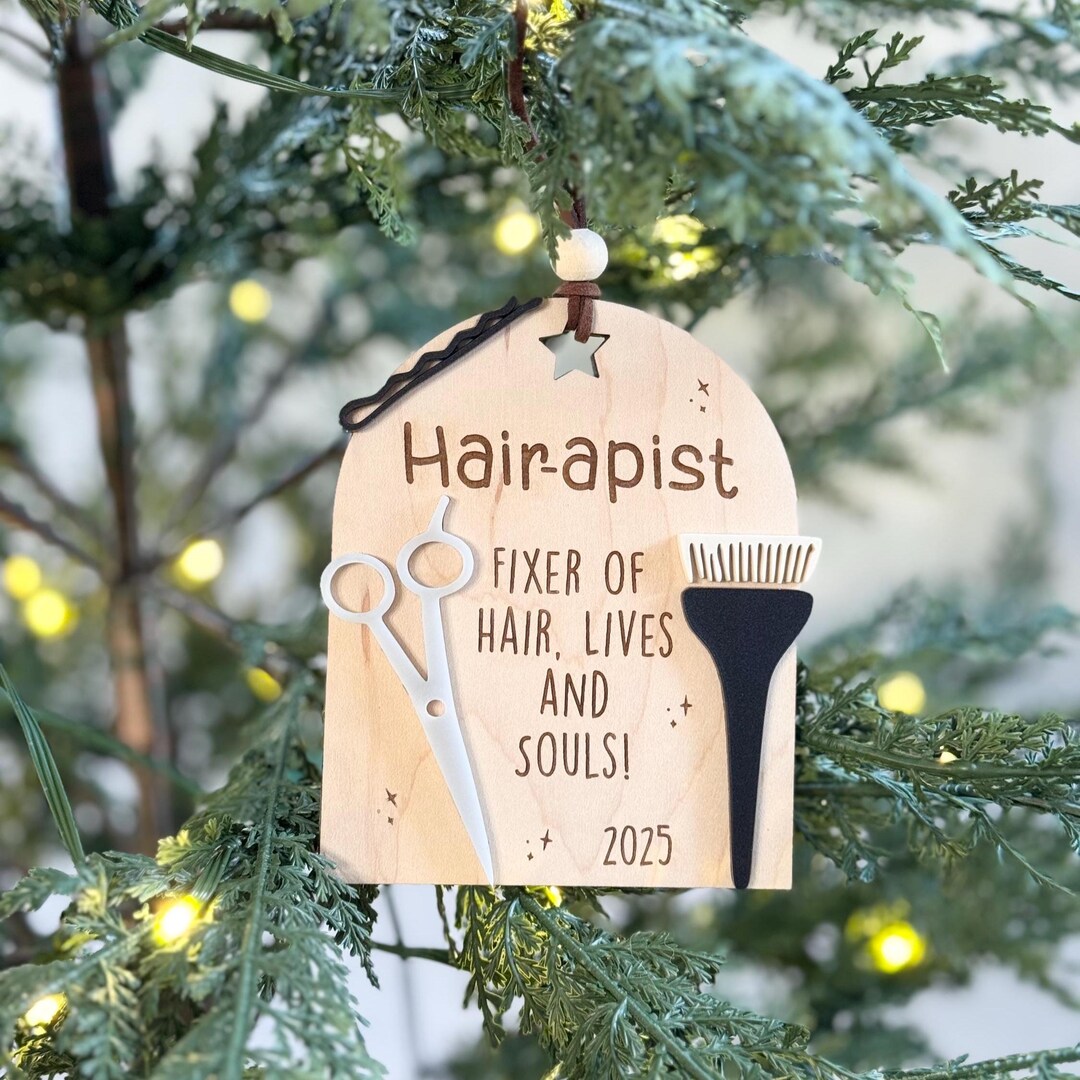 Personalized Hairdresser Christmas Ornament – Custom Hairstylist Gift ...