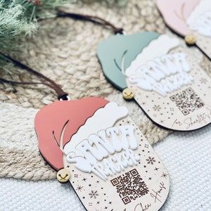 Personalized Santa Tracker Ornament | Santa Games | QR Code Santa ...