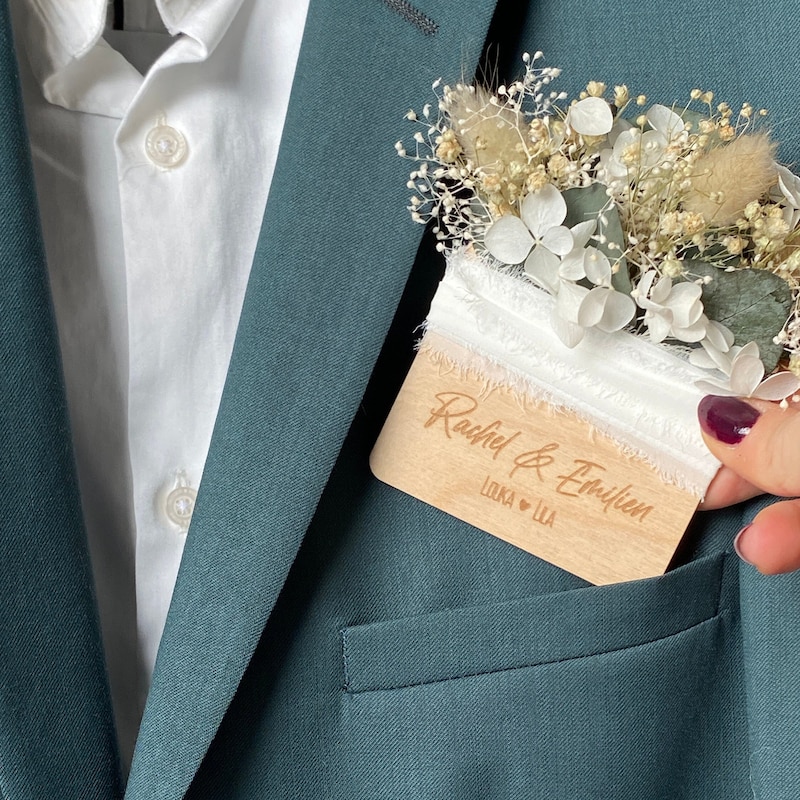 Pocket Square Boutonniere - Etsy