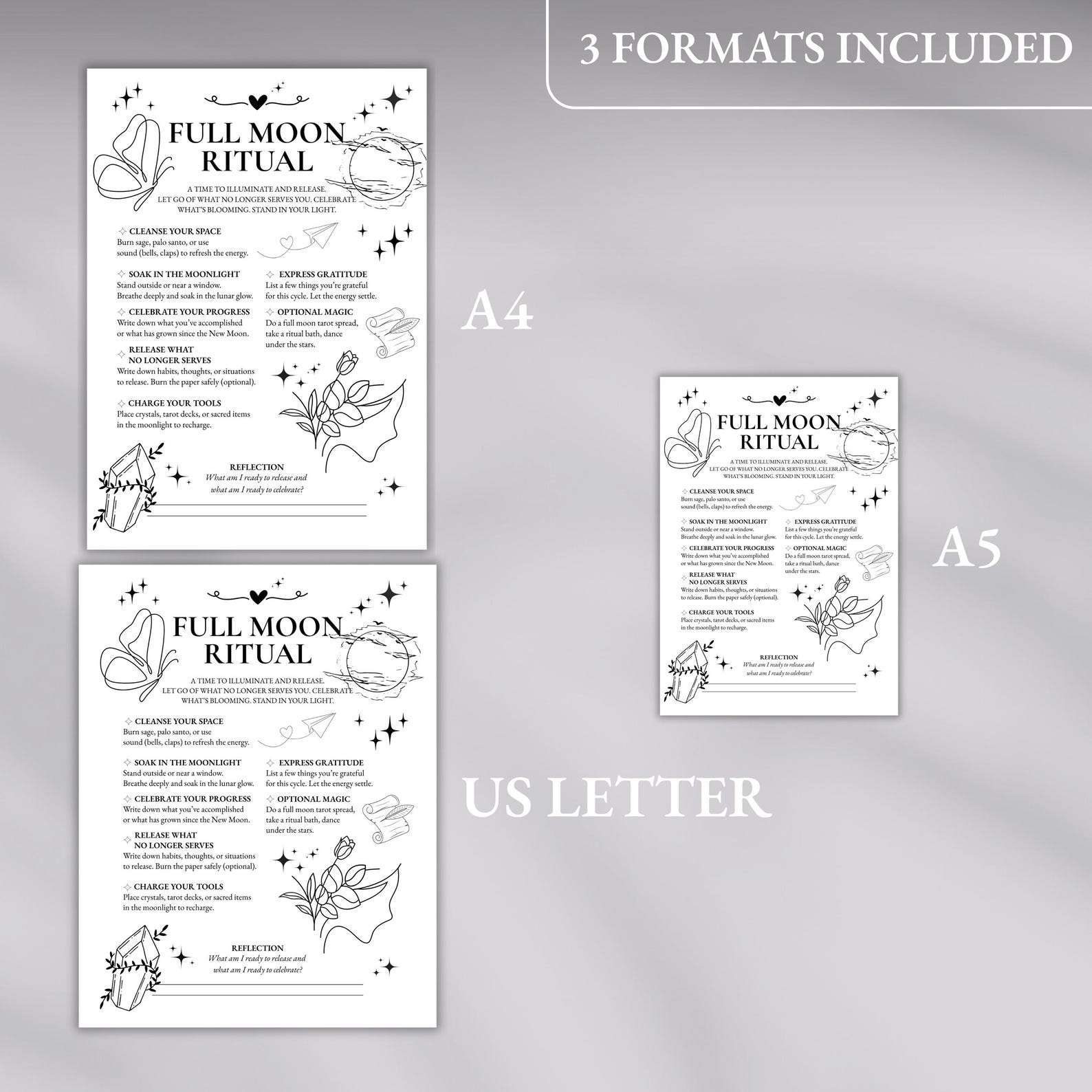 Lunar Phase Ritual Checklist – Printable Moon Magic Guide (digital ...