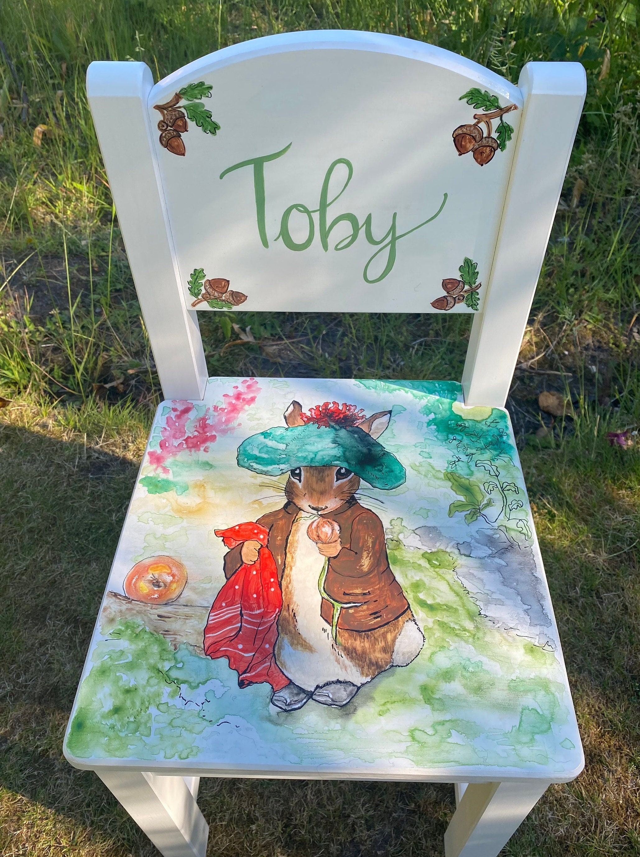 Personalised Boys Chair Hand-painted Childrens Furniture - Etsy UK