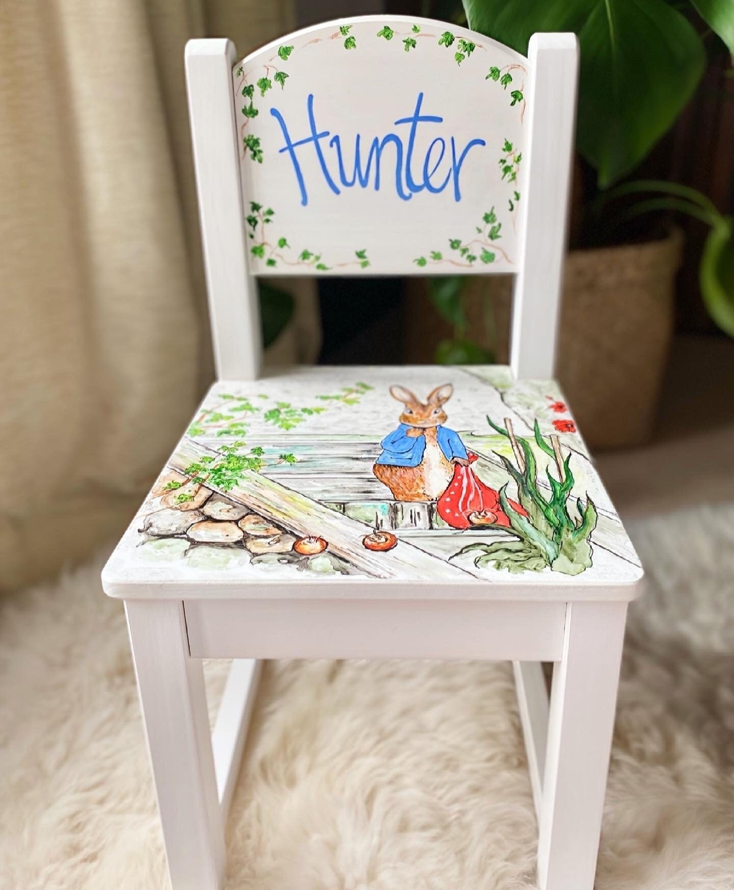 Personalised Boys Chair Hand-painted Childrens Furniture | Etsy UK