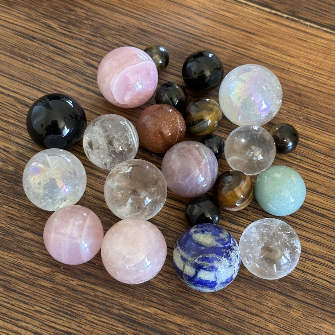 Mixed Mini Spheres 500g Assorted Crystal Mini Spheres - Etsy