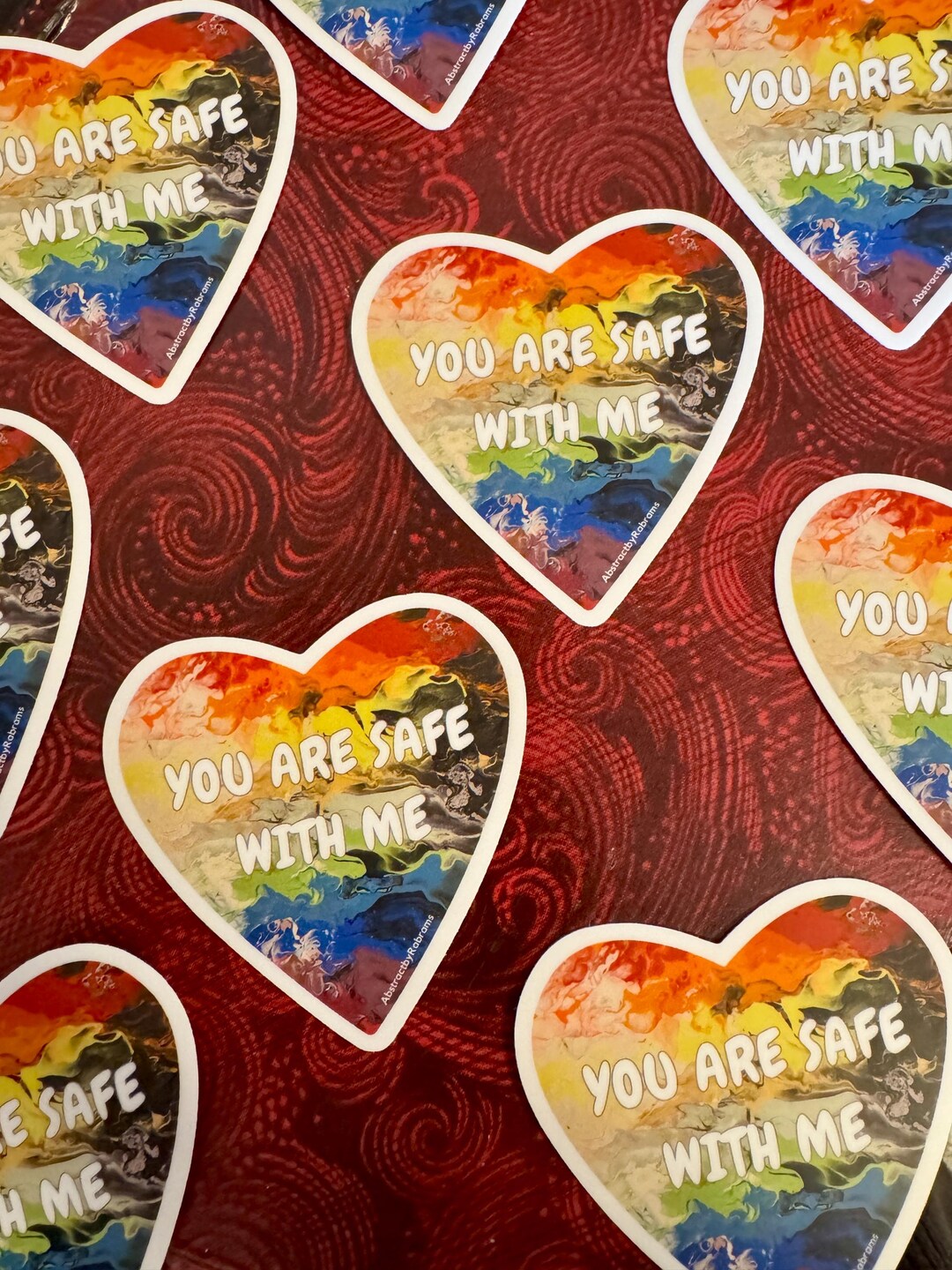 You Are Safe With Me Sticker 3 Rainbow Vinyl LGBTQ Ally - Etsy