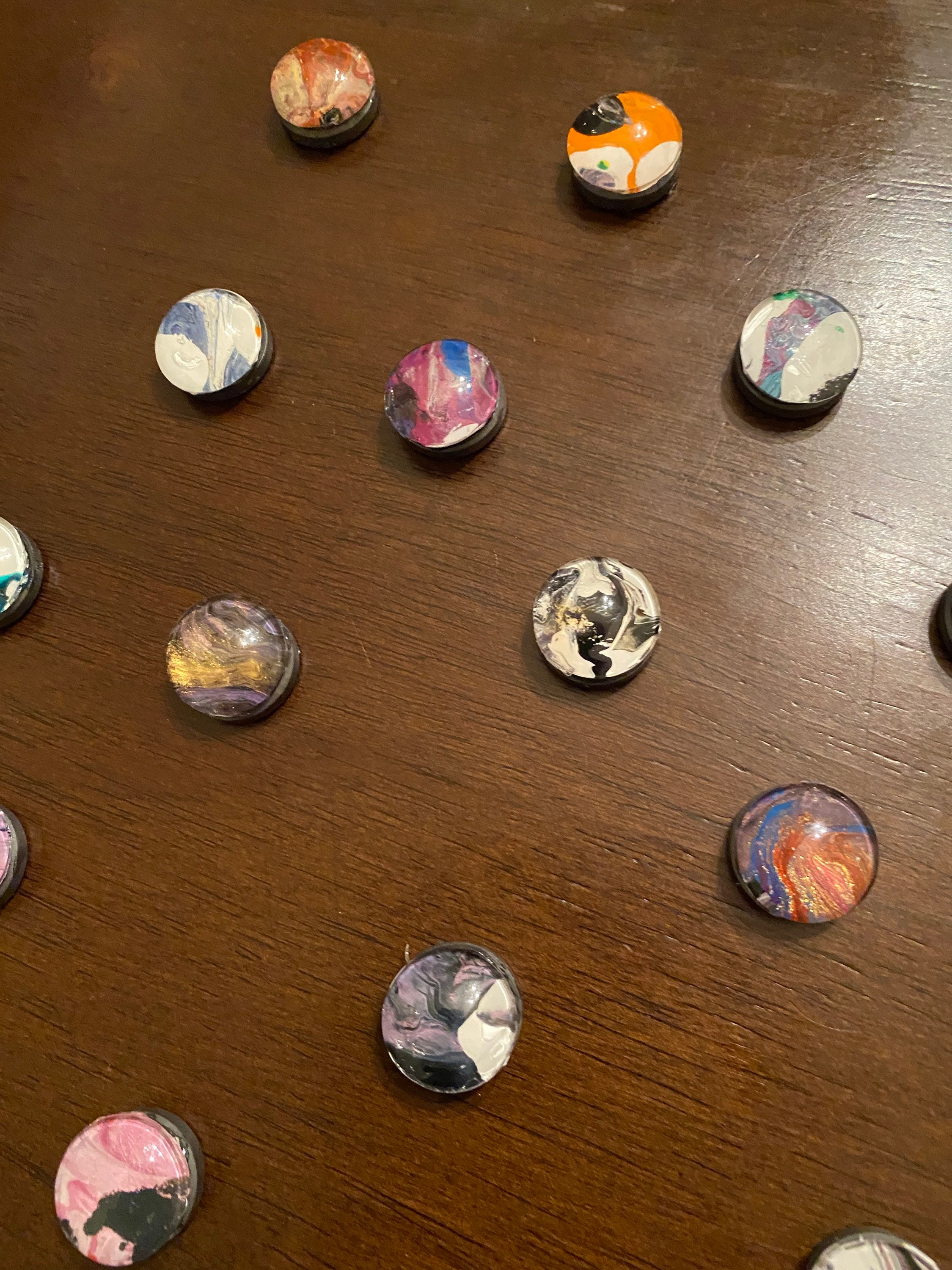 Strong Magnets Paint Skins Refrigerator Magnets 18mm - Etsy